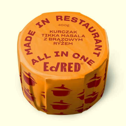 Kuchnia Kwasiora Sklep > KURCZAK TIKKA MASALA Z BRĄZOWYM RYŻEM 400g